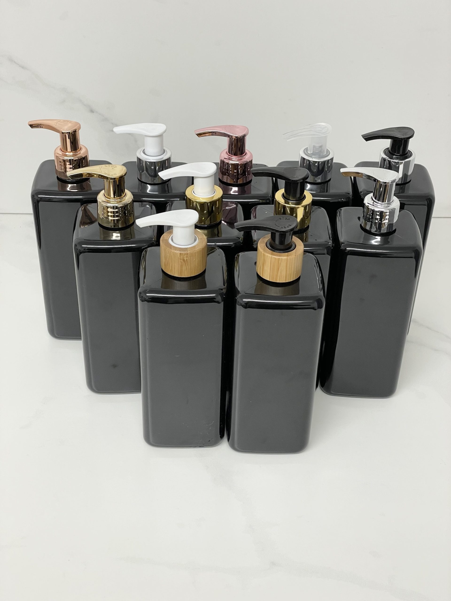 Black Square 500ml pump bottle – pump/lid not included - ZMDesigns