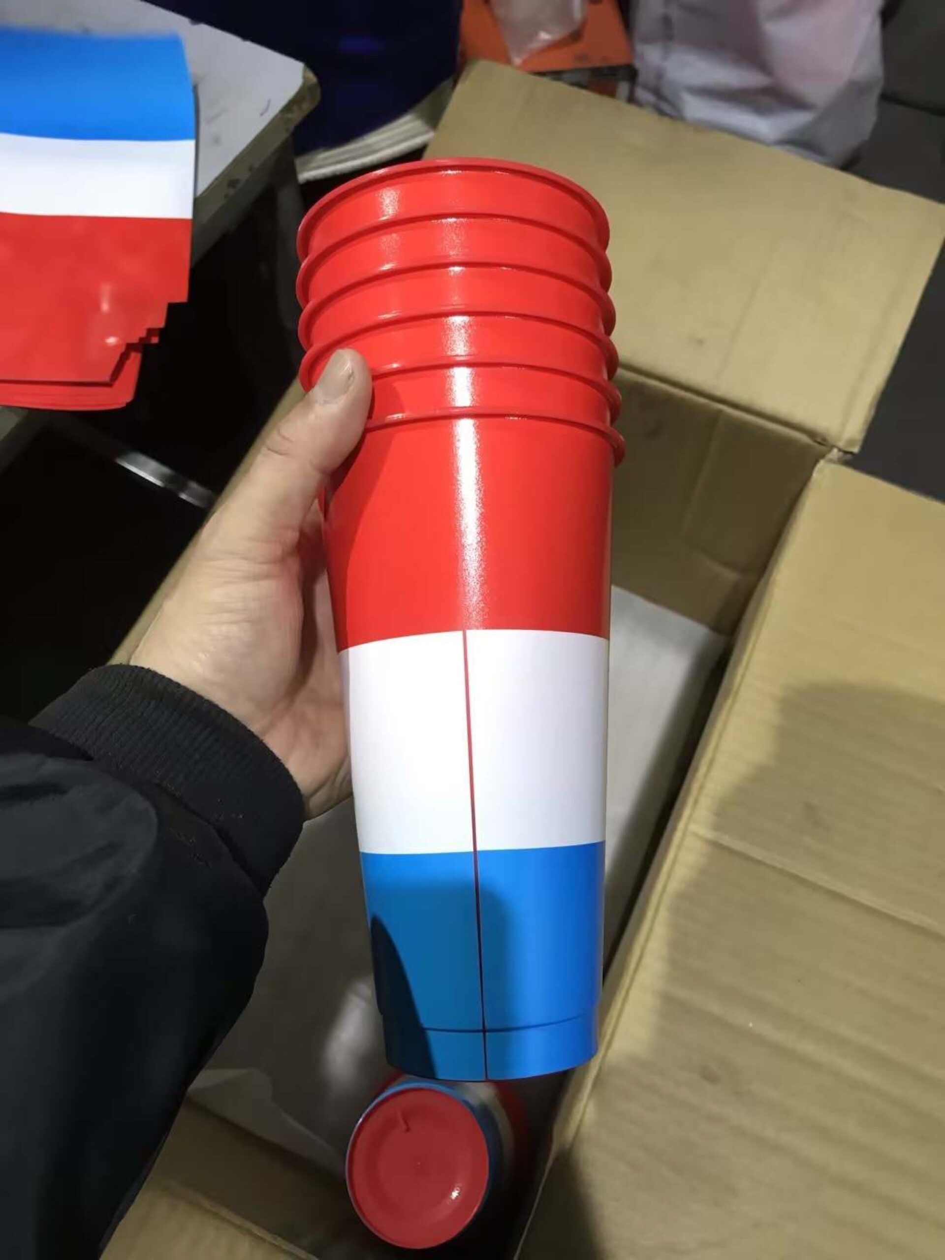 Tri-colour ice pop cold cup 24oz - ZMDesigns