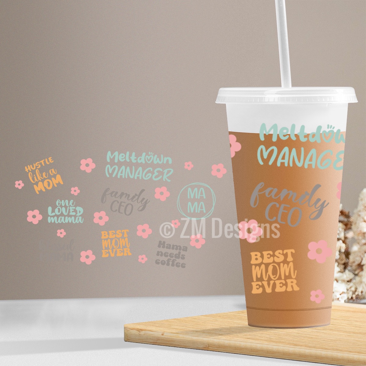 #15 UV DTF transfer wrap 24oz Family CEO - ZMDesigns