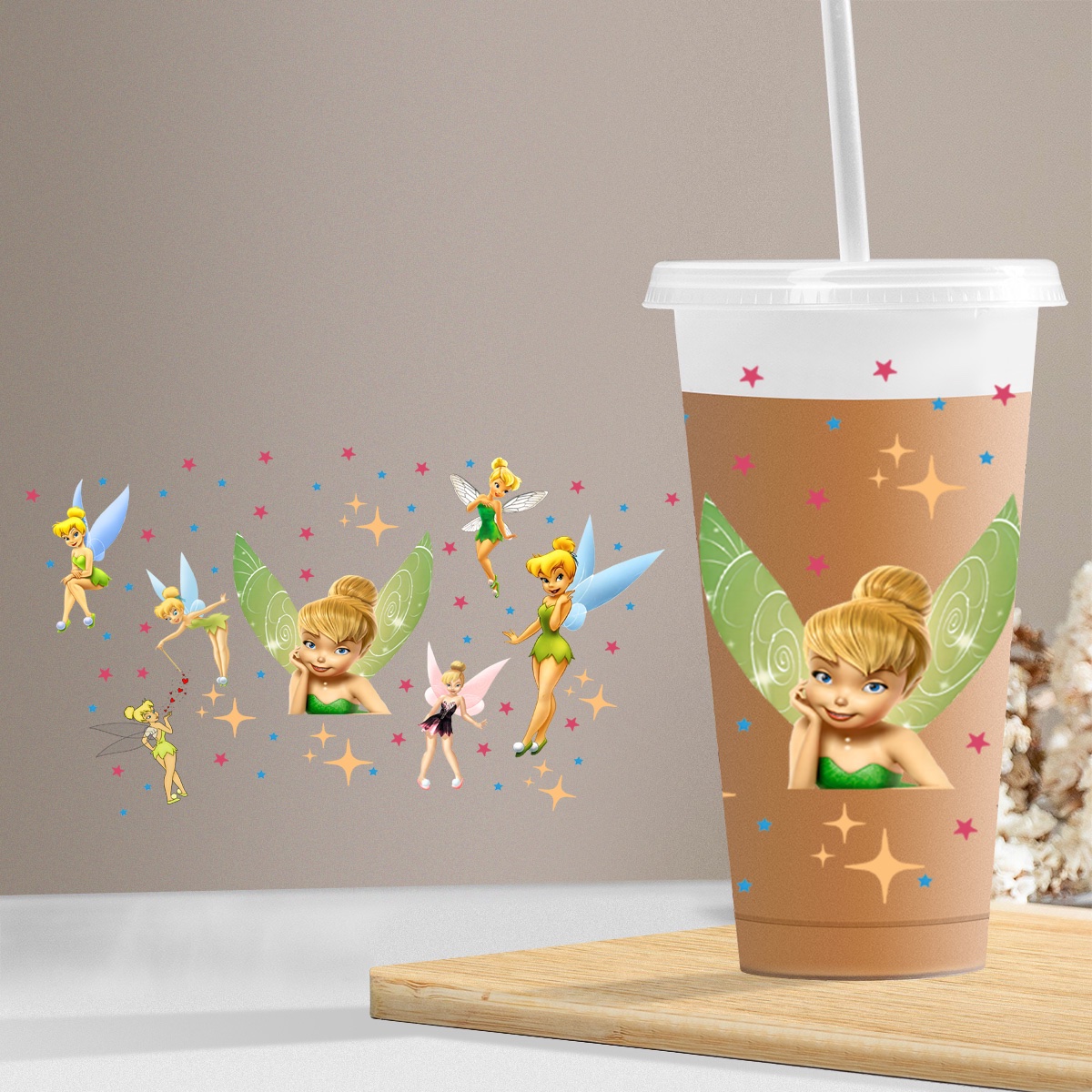 #36 UV DTF transfer wrap 24oz Fairy - ZMDesigns