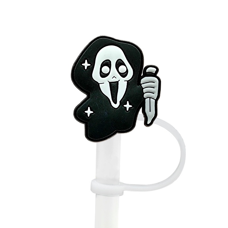 Scream Ghostface straw topper (due 16th January) - ZMDesigns