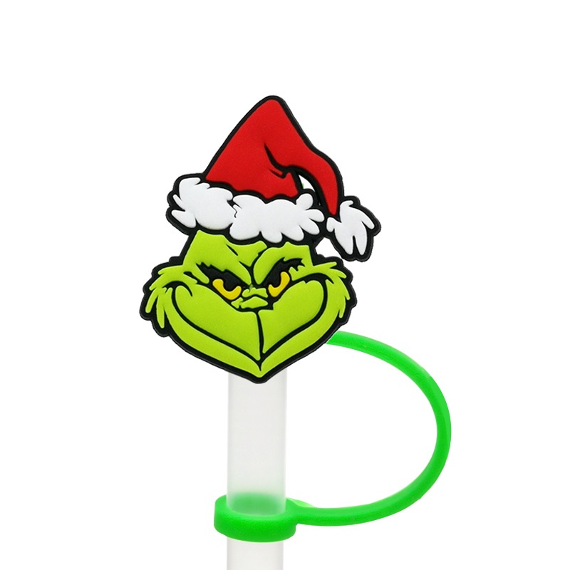 Grinch Christmas straw topper - ZMDesigns