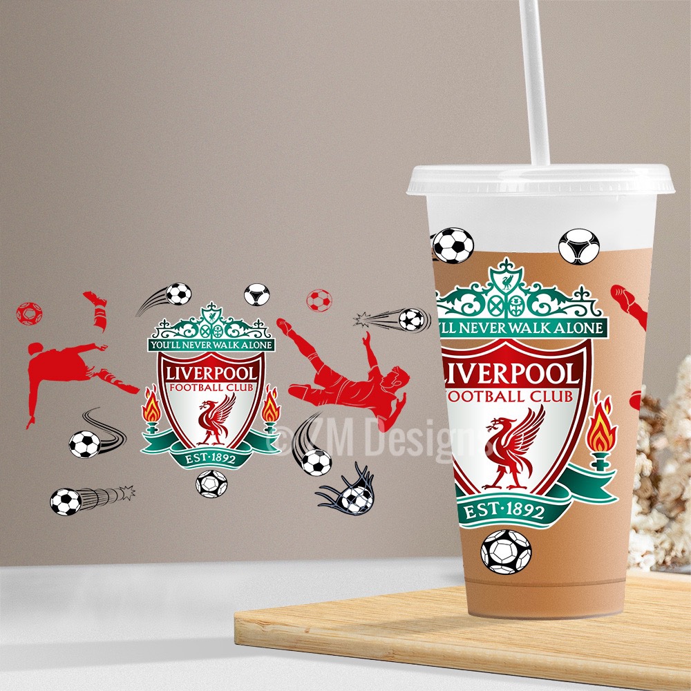 #55 UV DTF transfer football wrap 24oz Liverpool fc - ZMDesigns