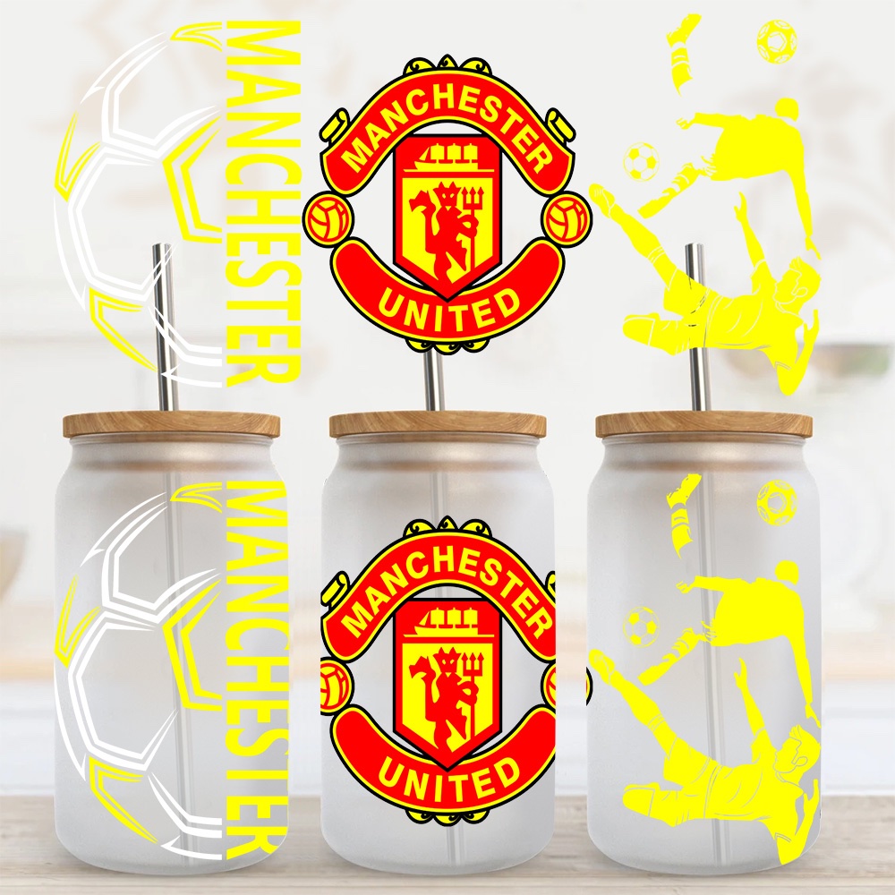 #68 UV DTF transfer wrap 16oz Manchester United - ZMDesigns