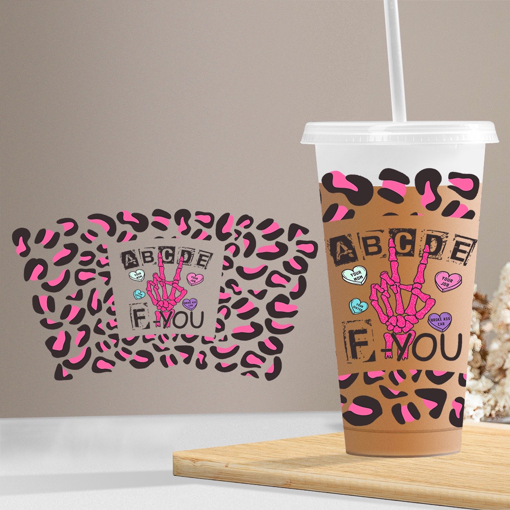 #91 UV DTF transfer wrap 24oz ABCDEFU - ZMDesigns