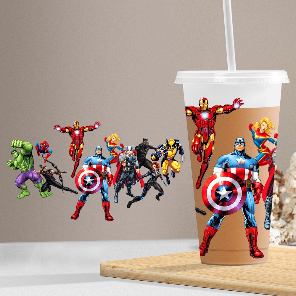 #74 UV DTF transfer wrap 24oz Marvel - ZMDesigns
