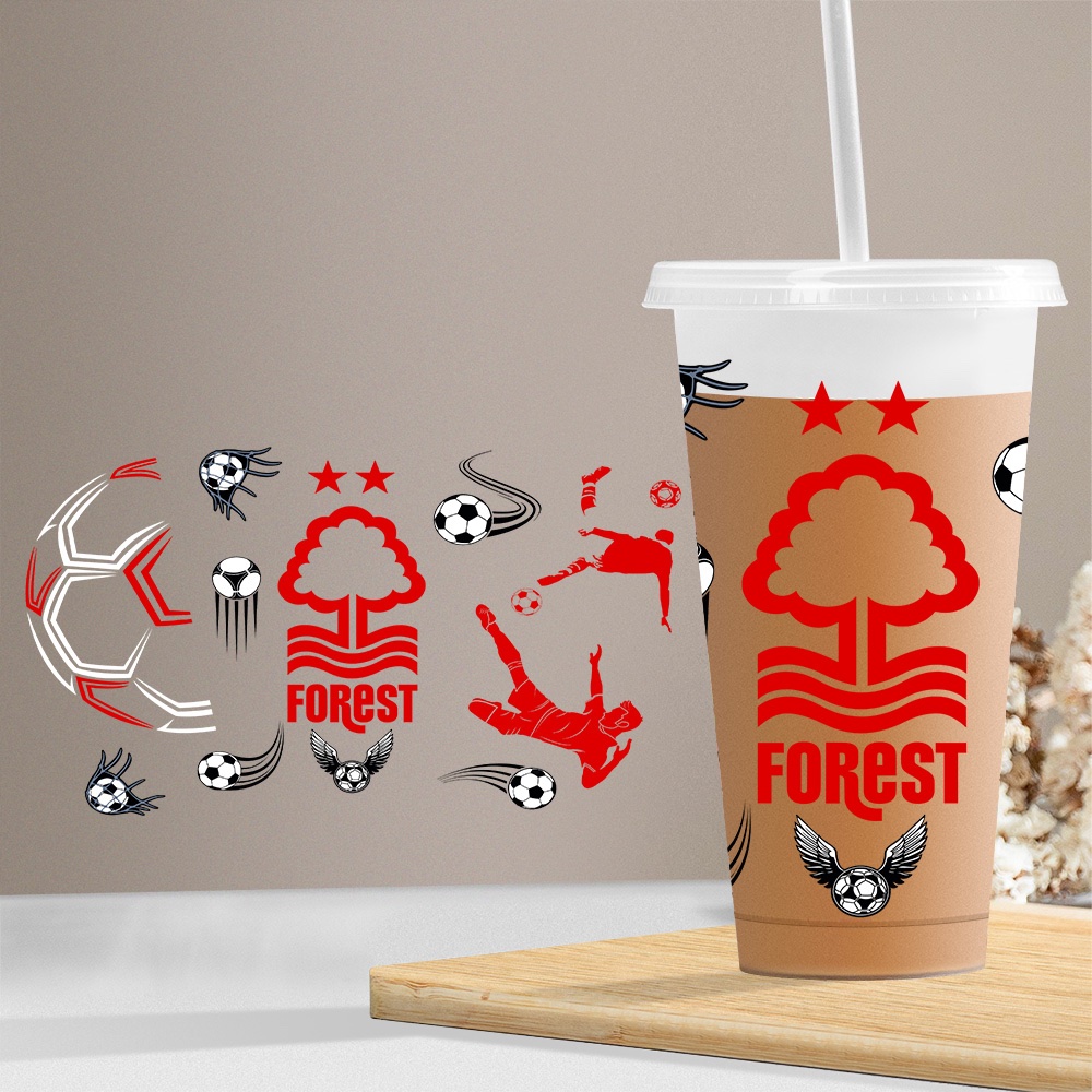#83 UV DTF transfer wrap 24oz Nottingham Forest - ZMDesigns