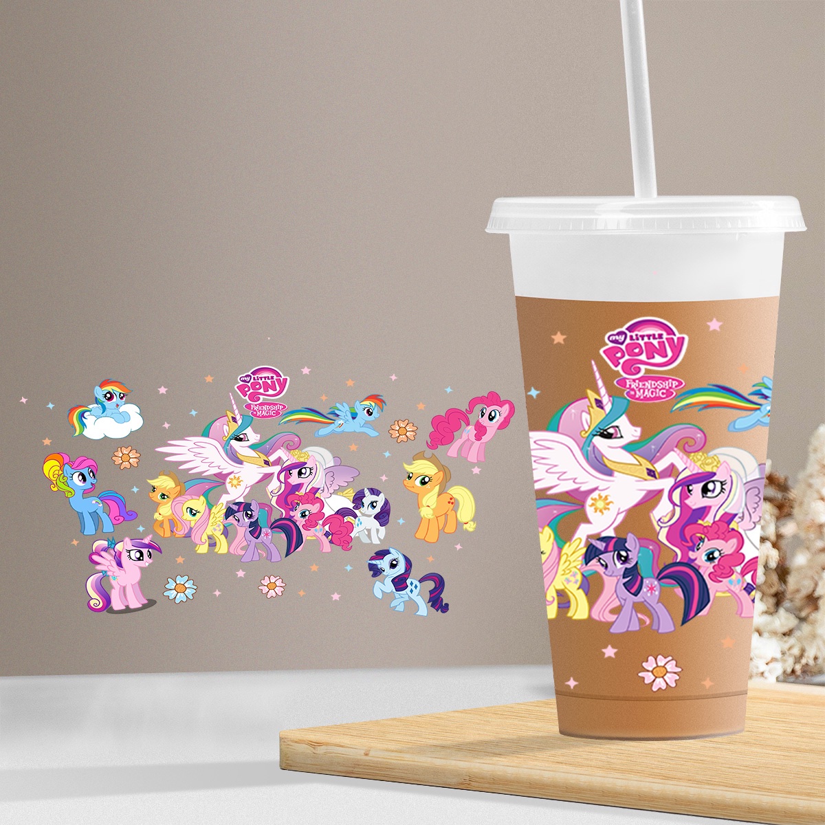 #111 UV DTF transfer wrap 24oz My little pony - ZMDesigns