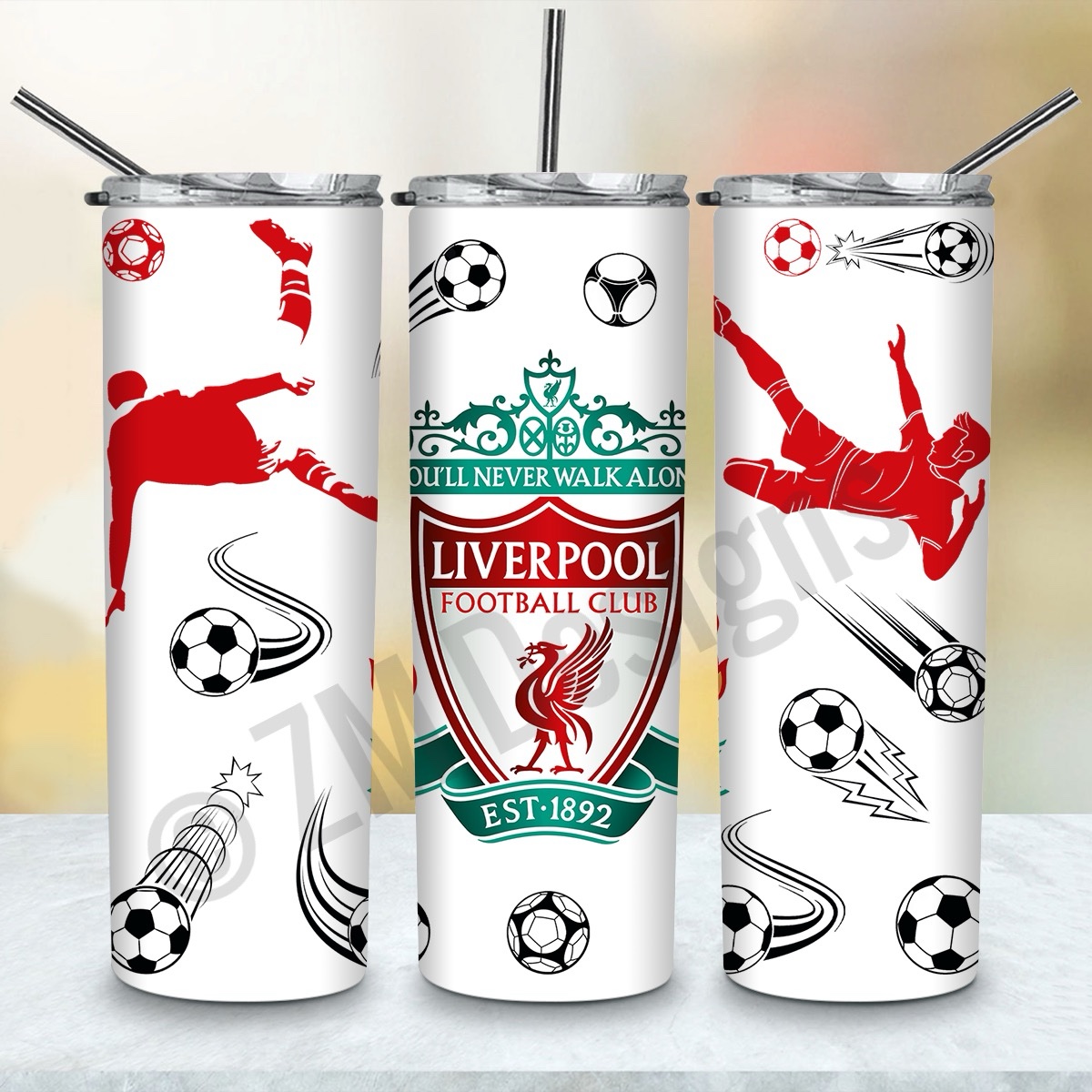 #18 Skinny 20oz tumbler UV DTF Liverpool - ZMDesigns