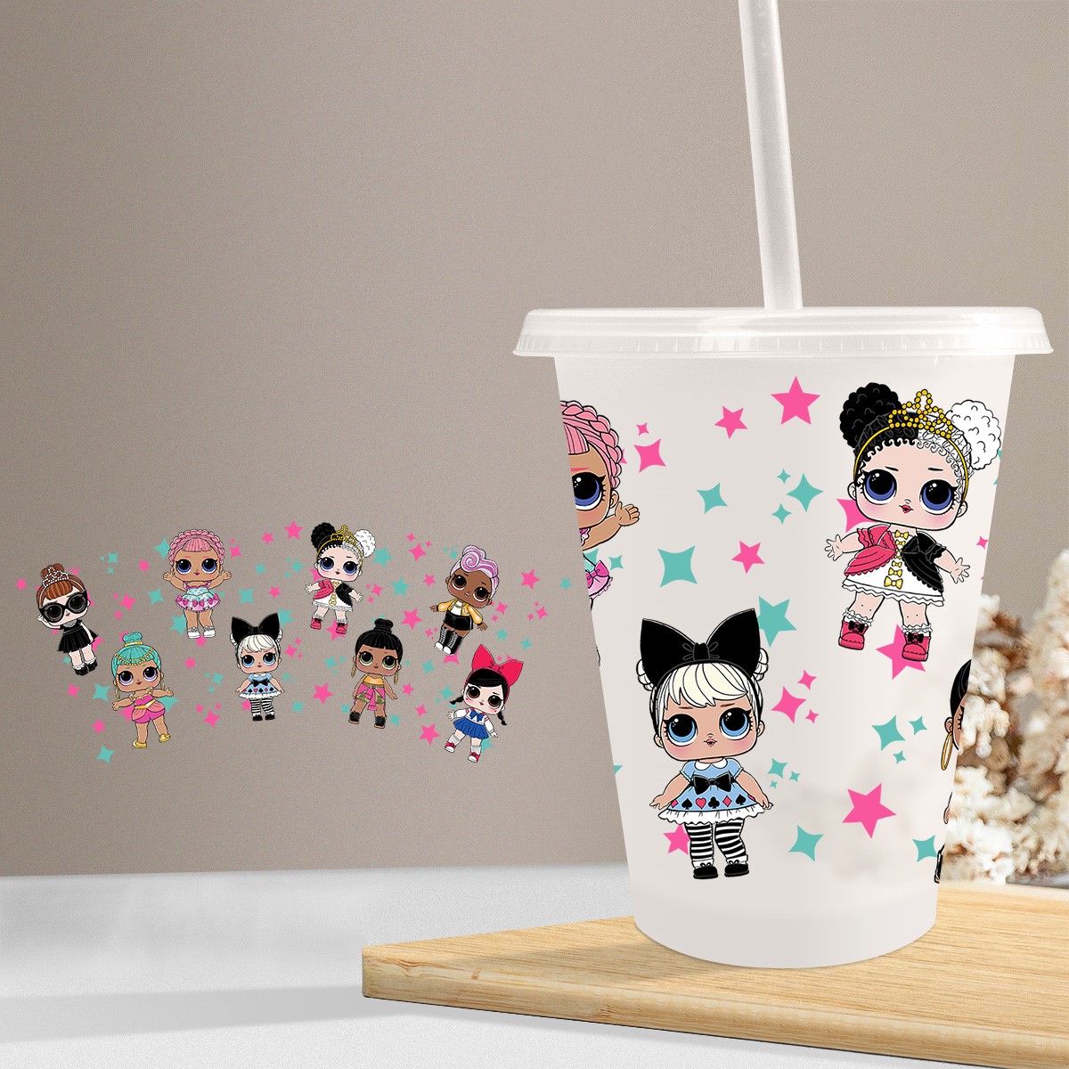 #32 LOL 16oz cold cup UV DTF - ZMDesigns