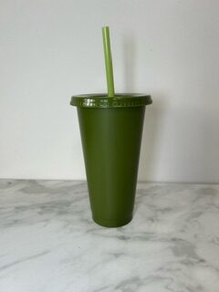 Khaki green cold cup 24oz (due 4th October - ZMDesigns
