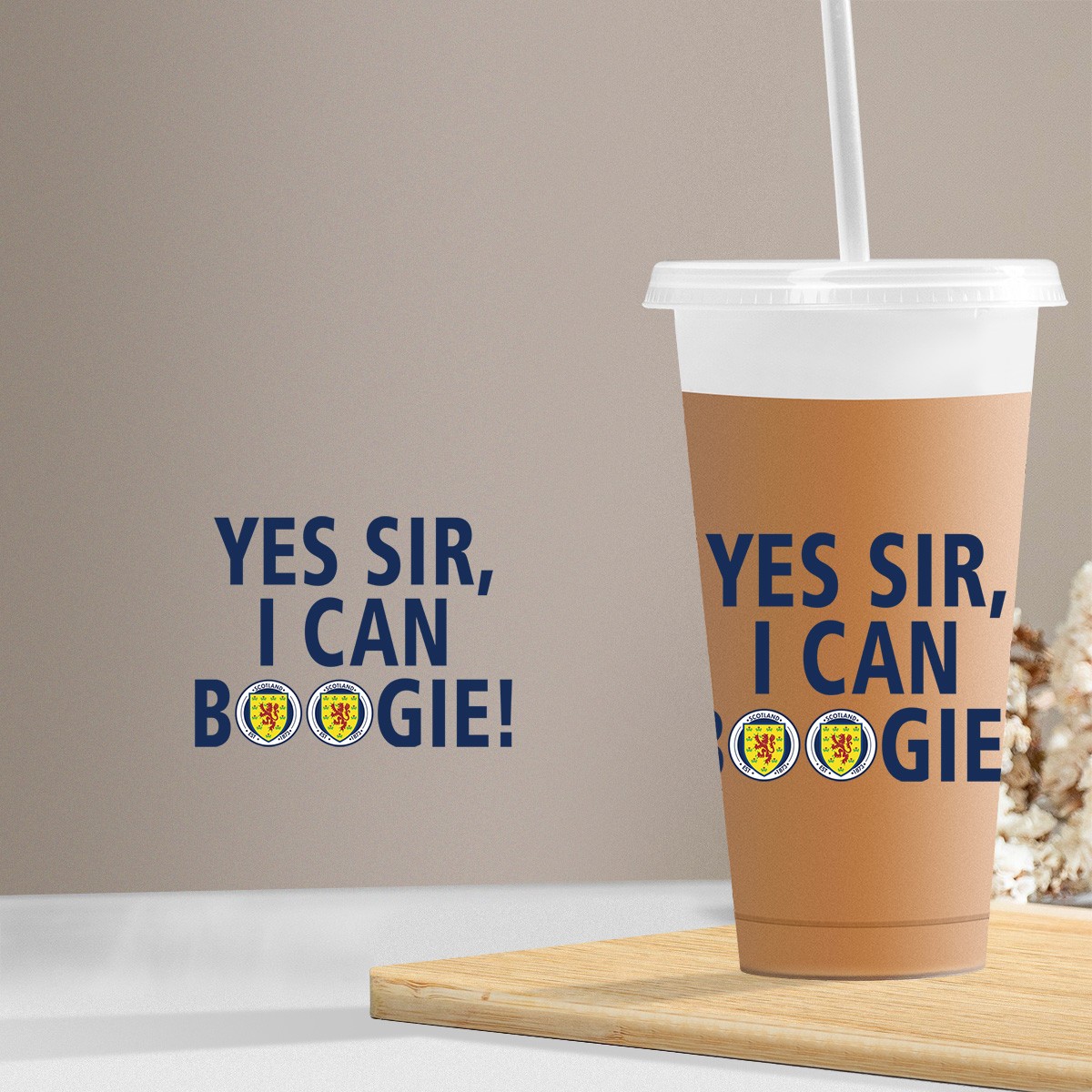 #161 UV DTF transfer 24oz Yes Sir I can boogie Scotland - ZMDesigns