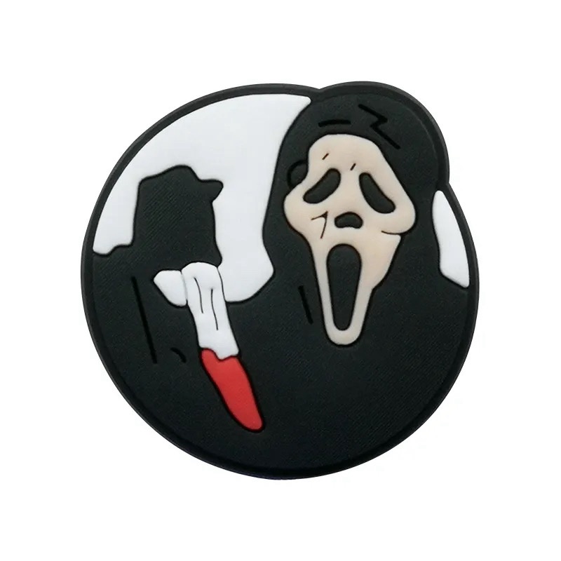 Scream ghostface round straw topper - ZMDesigns