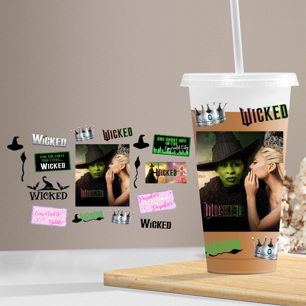 #187 UV DTF transfer wrap 24oz Wicked - ZMDesigns