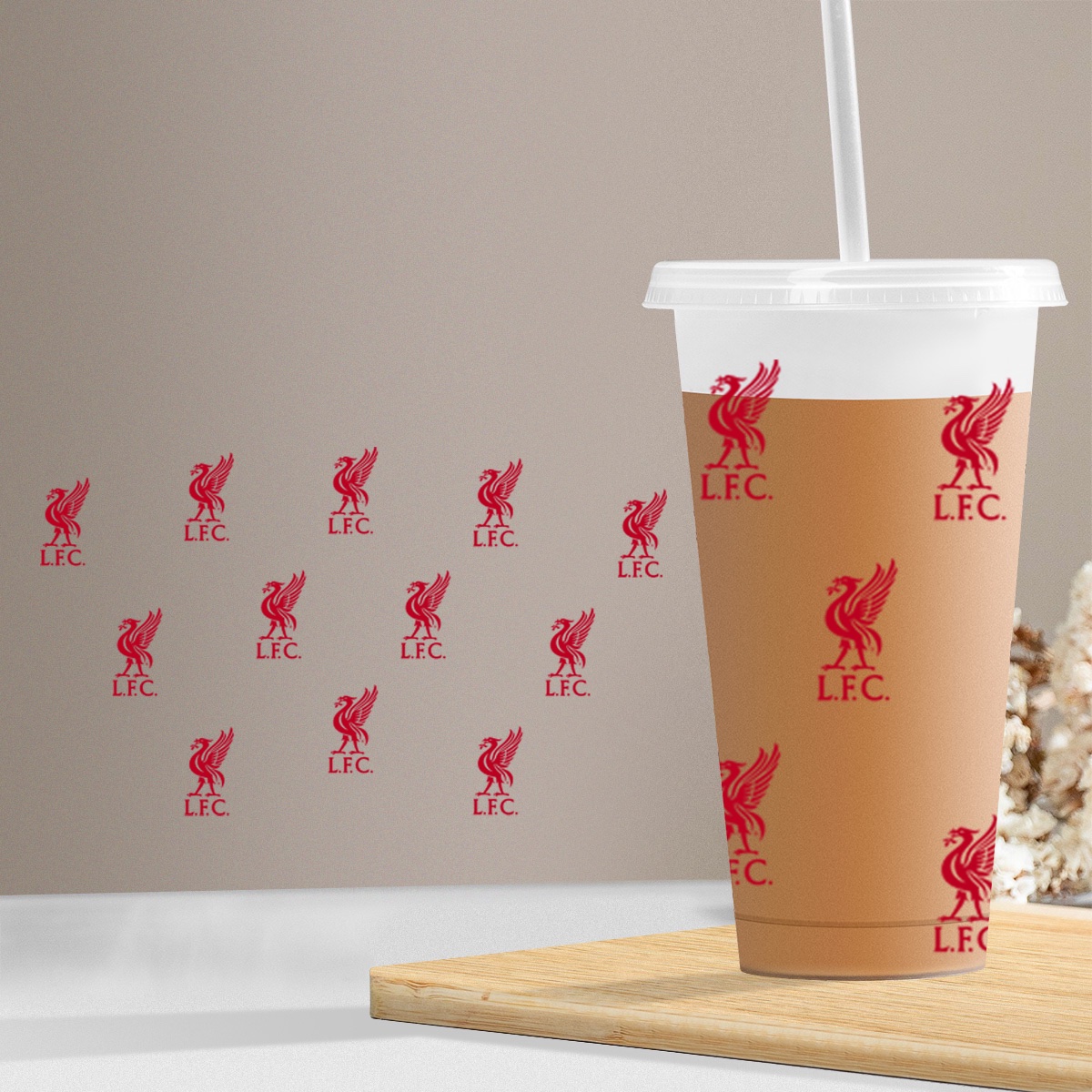 #191 UV DTF transfer wrap 24oz Liverpool new multi logo - ZMDesigns