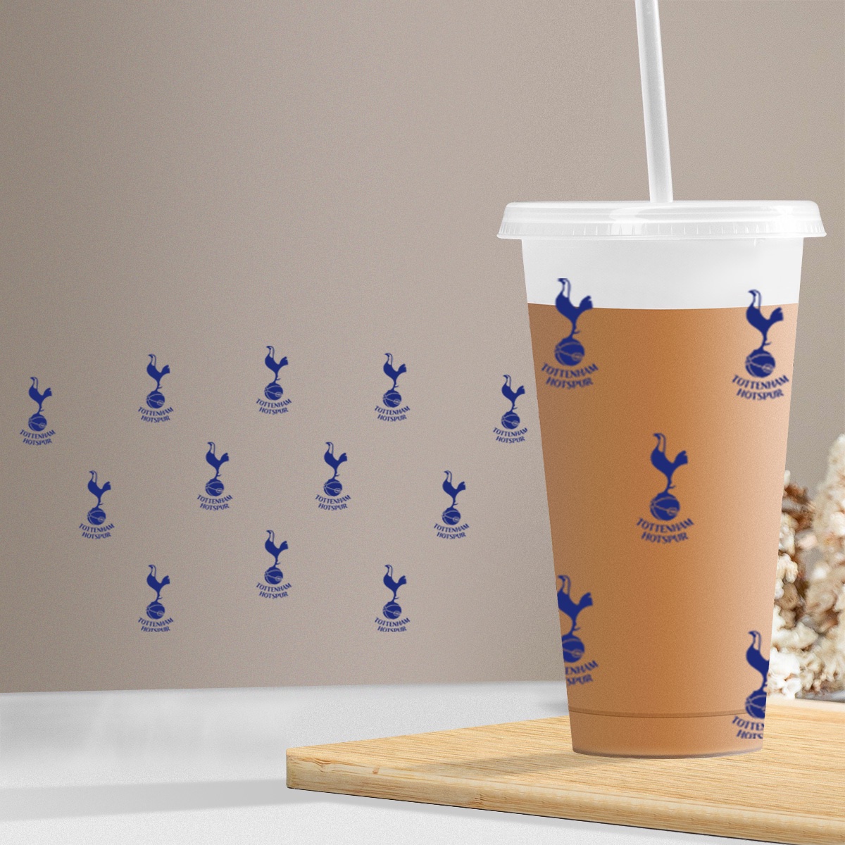 #197 UV DTF transfer wrap 24oz Tottenham Hotspurs Spurs multi logo - ZMDesigns