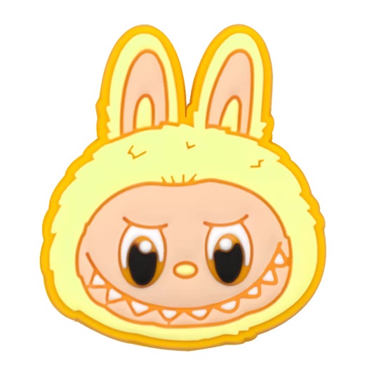 Labubu yellow straw topper - ZMDesigns